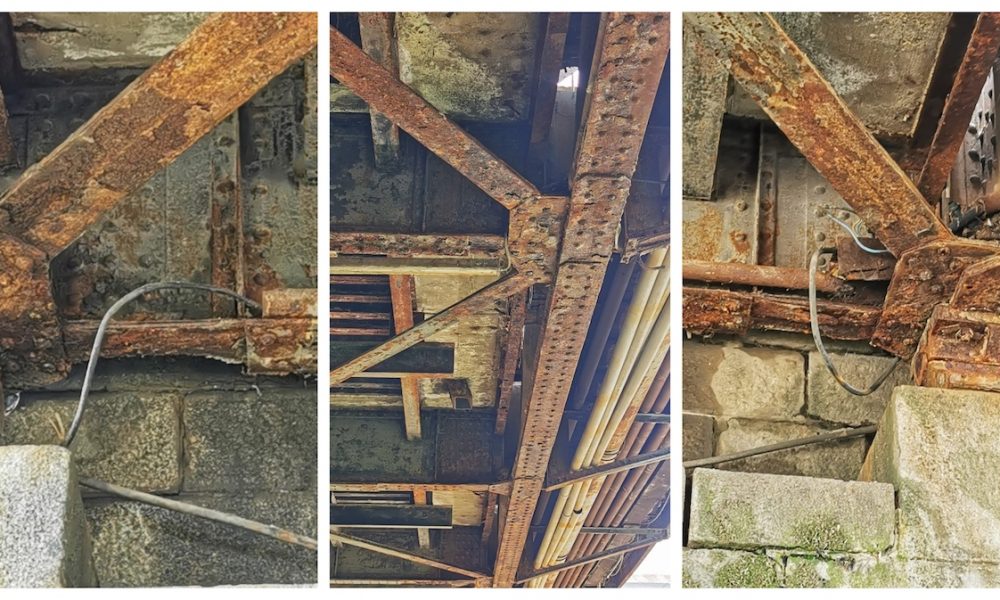 FOTO Podul de Fier din Lugoj nu a fost reabilitat în mai. Structura de ...